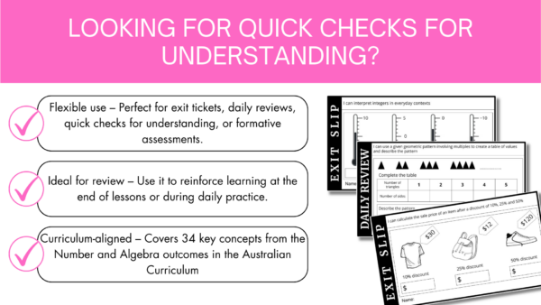 Maths Exit Slips | Daily Review | Assessment | Year 6 - Teacher ...