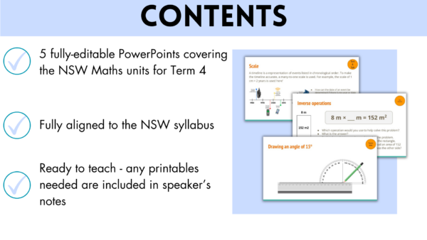 *BUNDLE & SAVE* NSW Maths Stage 3 Year A Term 4 units - Teacher ...