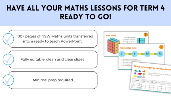 *BUNDLE & SAVE* NSW Maths Stage 3 Year A Term 4 units - Teacher ...