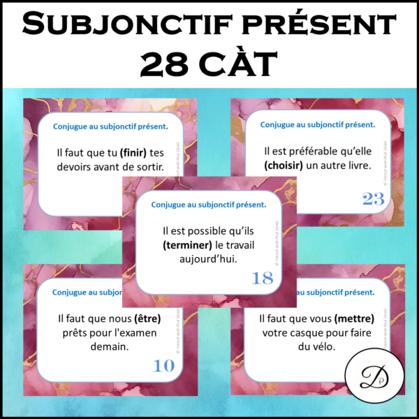 Subjonctif présent - 28 CÀT / French subjunctive - Teacher Professional ...