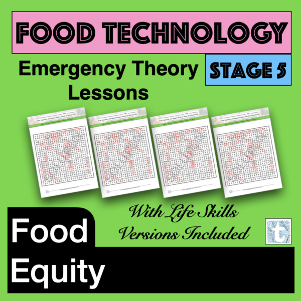 Food Technology Emergancy Lesson - Food Equity - Teacher Professional ...