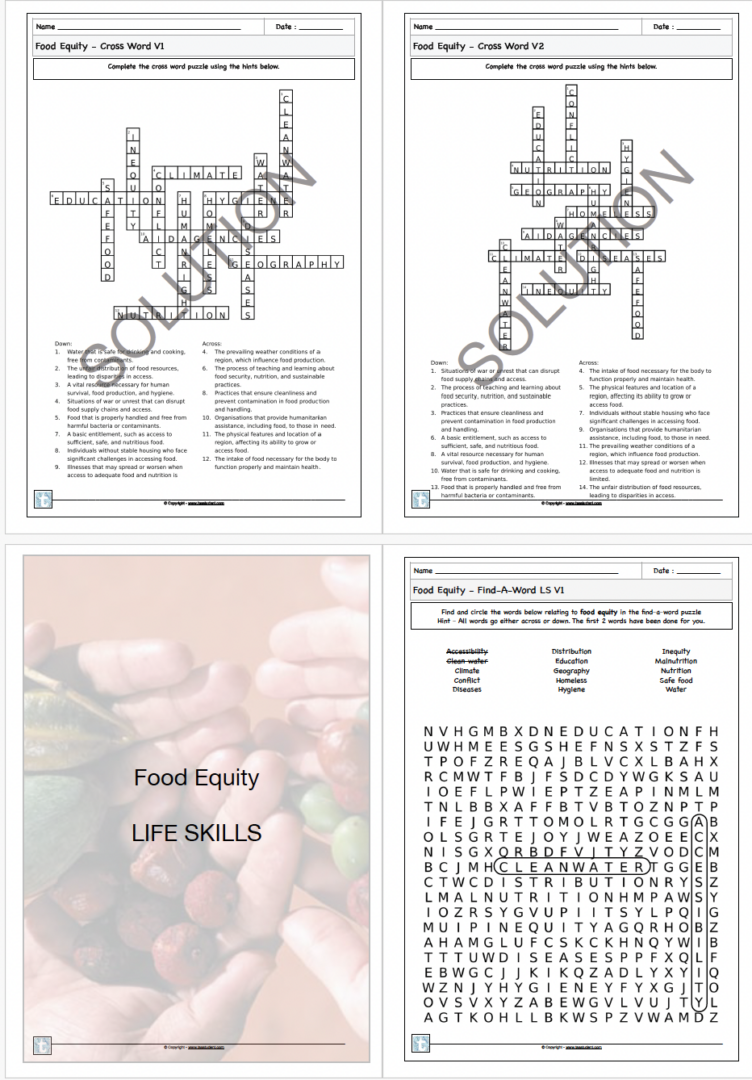 Food Technology Emergency Lesson - Food Equity - Teacher Professional ...