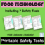 Food Technology - Printable Safety Tests - Teacher Professional Development