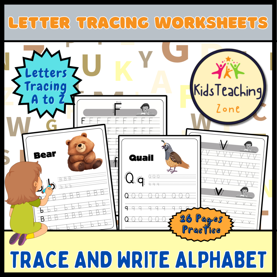 Letter Tracing Worksheets | Trace And Write Alphabet A To Z - Teacher ...