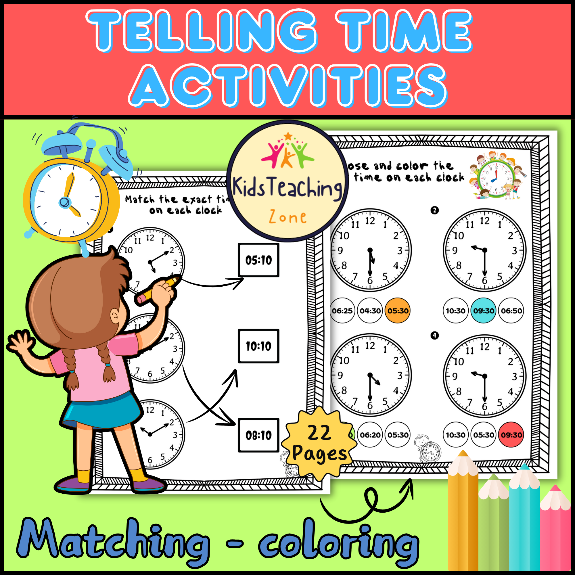Telling Time Worksheets In English