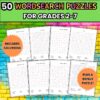 Word Search Bundle | 50 Themes | Printable Puzzles | Puzzles for Kids ...