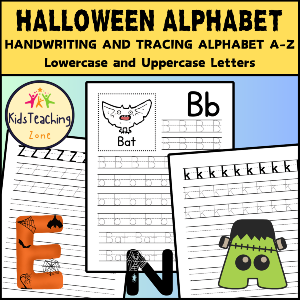 Uppercase and Lowercase Alphabet Handwriting Worksheets - Themed ...