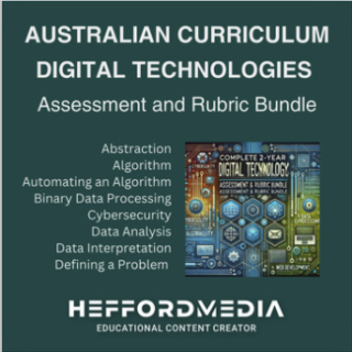 Complete 2 Year Digital Technologies Assessment and Rubric Bundle ...