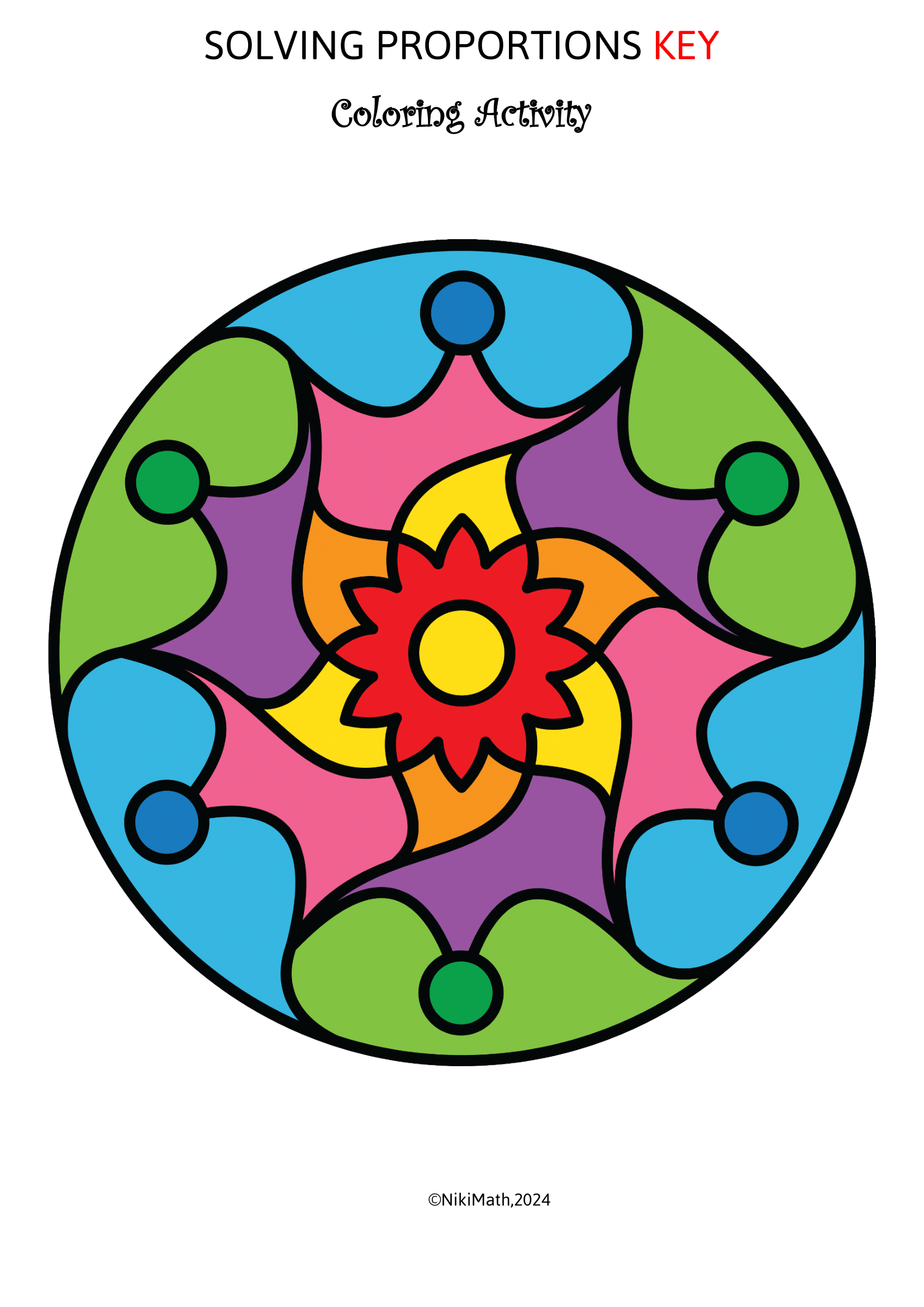 Solving Proportions - Coloring Activity/Color by Code - Teacher ...