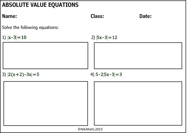 Algebra 1 Warm-Ups - Solving Equations and Proportions (12 topics, 46 ...