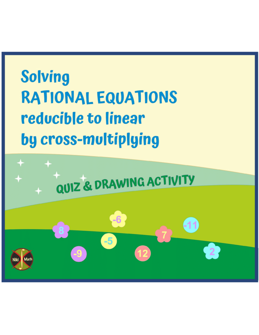 Rational Equations - Cross Multiplying - Drawing & Coloring Group ...