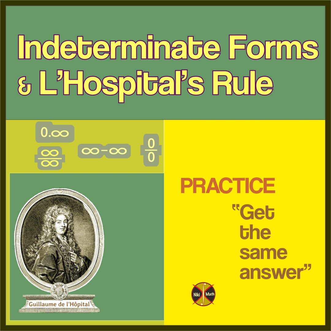 Indeterminate Forms & L’Hospital’s Rule - Practice "Get the Same Answer" - Teacher Professional ...
