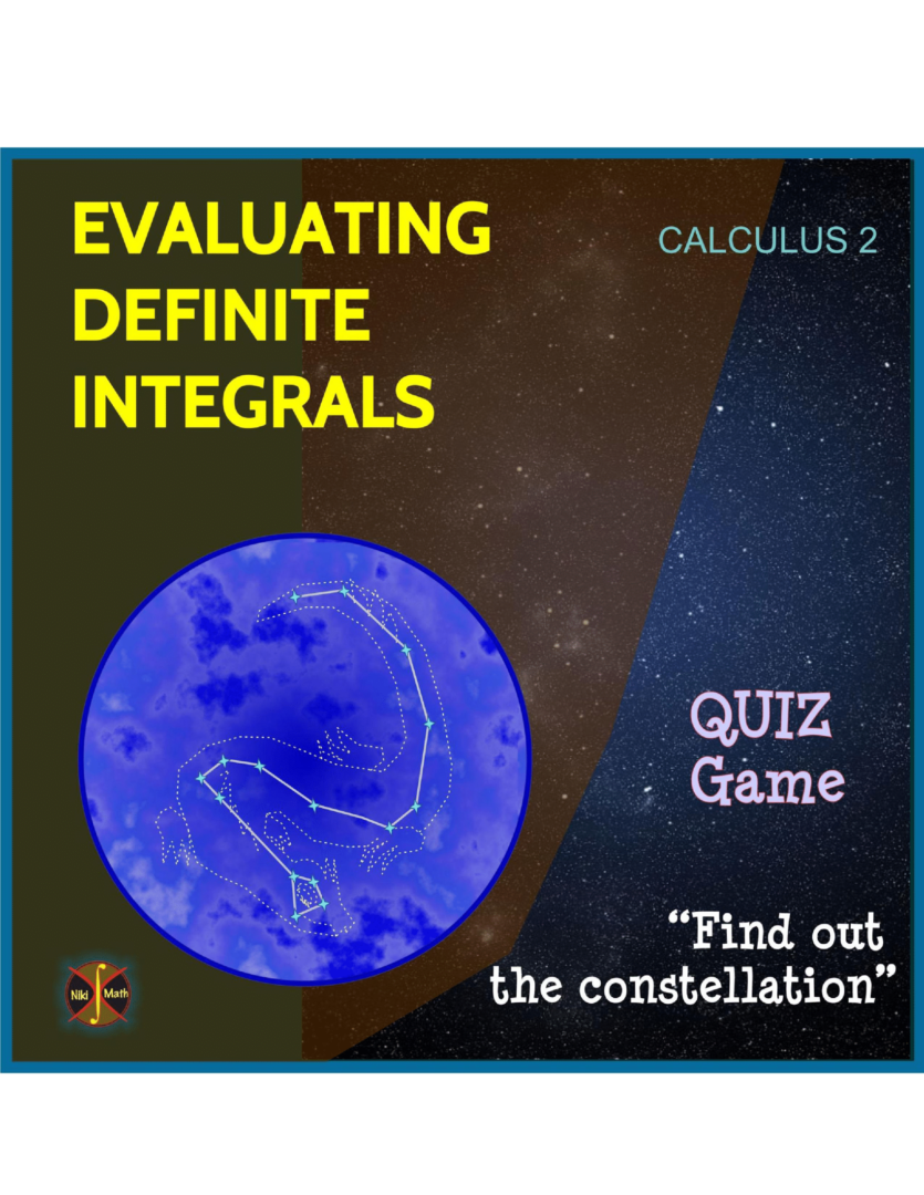 Definite Integrals - Multiple Choice Game Hidden Constellation "Find ...
