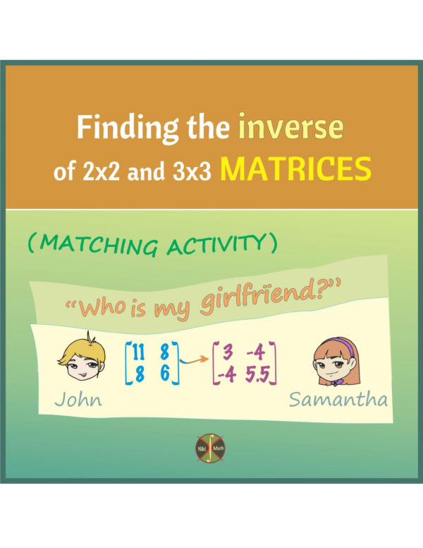 Inverse of 2x2 and 3x3 Matrices - "Who is my girlfriend?" Matching ...