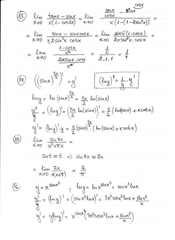 Finding Limits and Derivatives - Christmas Themed Cards (16 problems ...