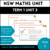 NSW Maths Stage 3 Year A Year 5 Term 1 Unit 3 - Teacher Professional ...