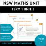 NSW Maths Stage 3 Year A Year 5 Term 1 Unit 3 - Teacher Professional ...