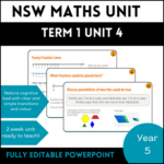 NSW Maths Stage 3 I Year B I Year 6 I Term 3 I Unit 34 - Teacher ...