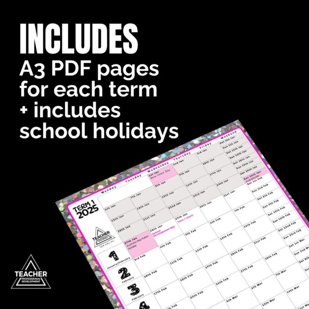 2025 NT Full-Year School Term Planner - Teacher Professional Development