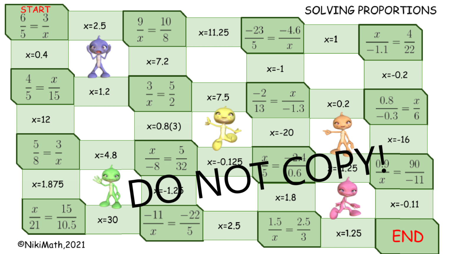 Solving Proportions - Digital Maze - Teacher Professional Development