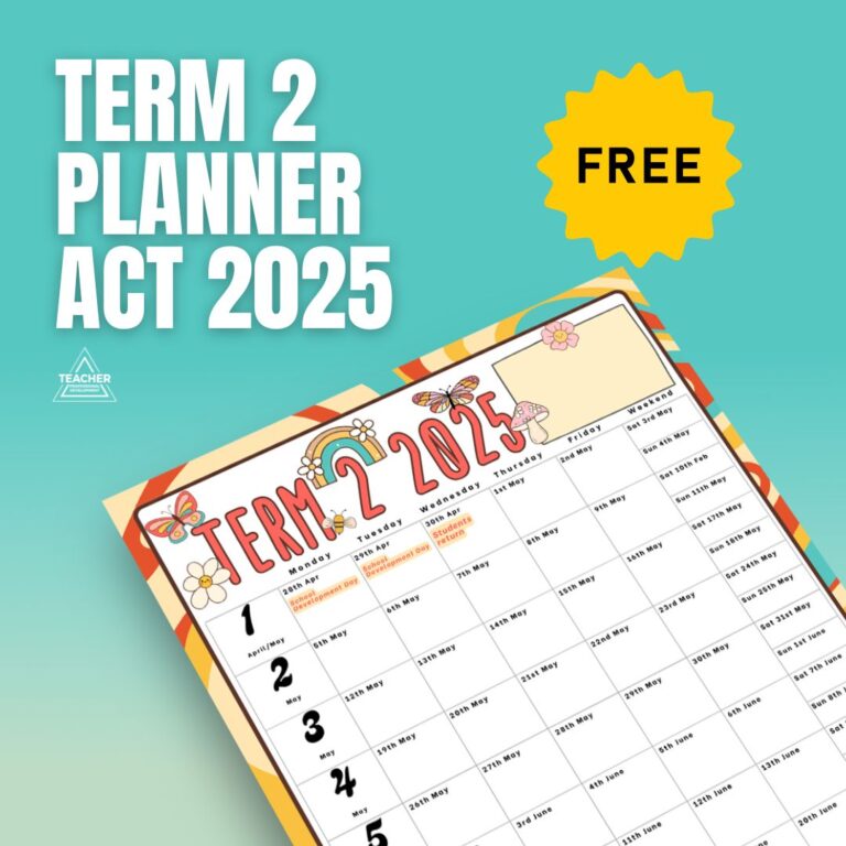 FREE NSW Term 2 School Planner 2025 - Teaching Resource