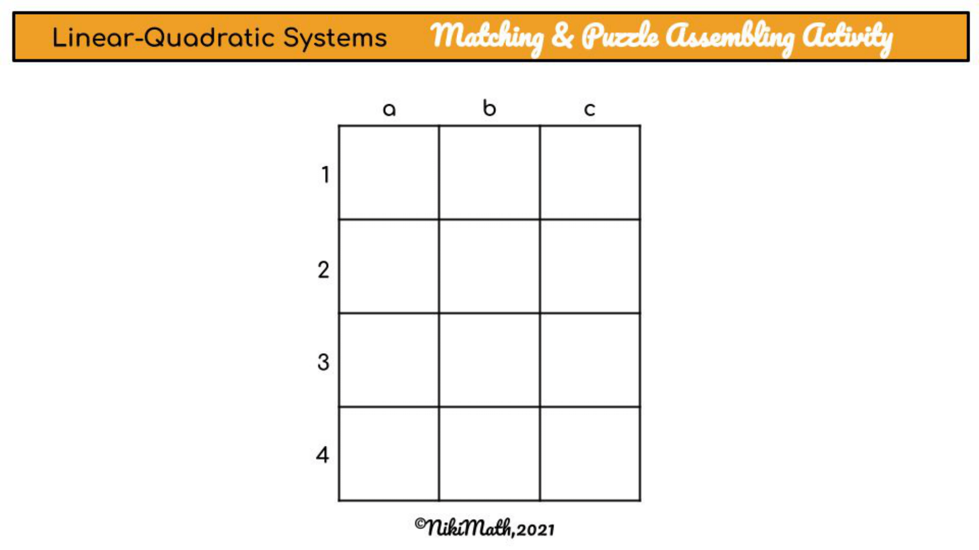Non-Linear Systems (Linear - Quadratic Systems) - Digital Puzzle ...