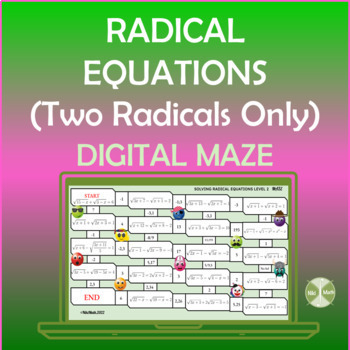 Radical Equations (Two Radicals Only) - Digital Maze - Teacher ...