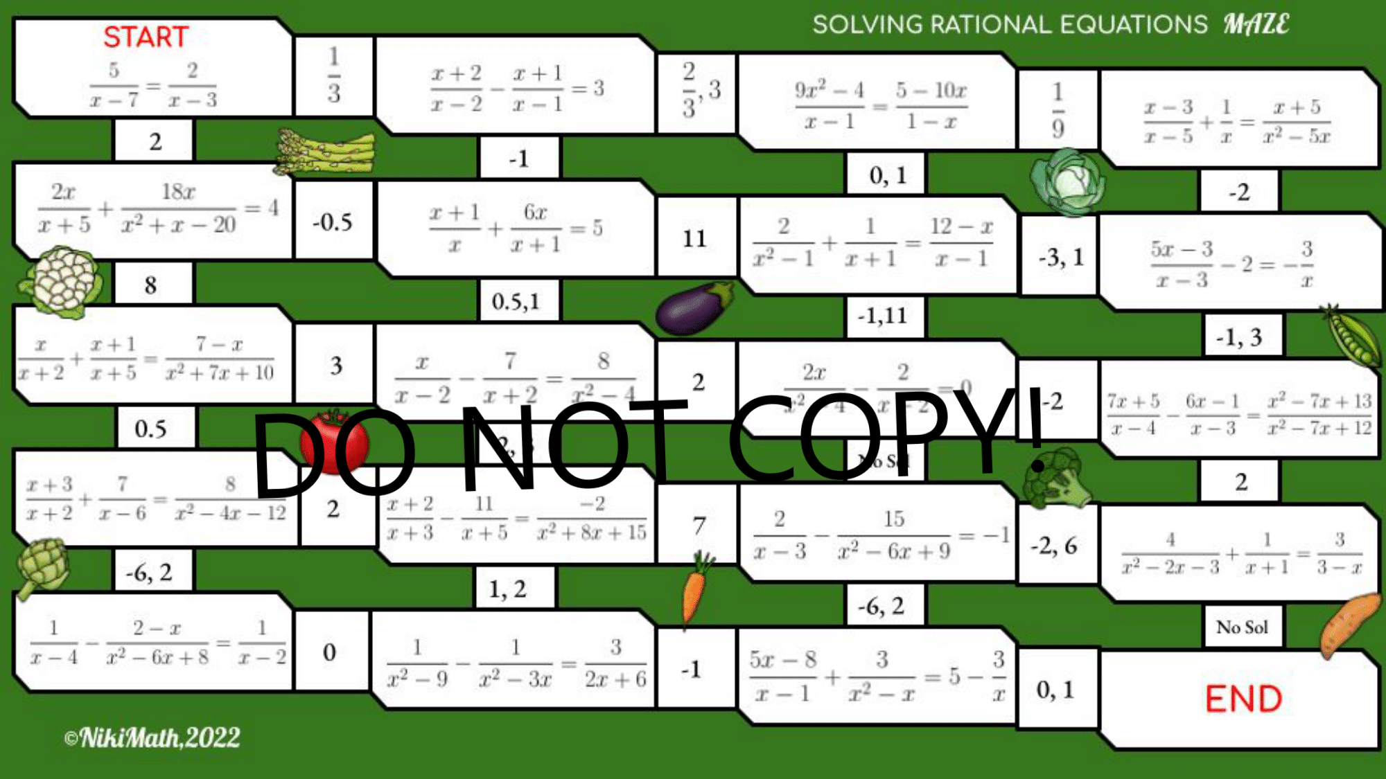 Solving Rational Equations - Digital Maze - Teacher Professional ...
