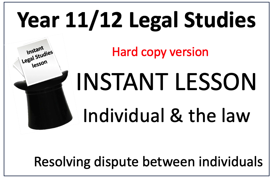 Yr.11/12 Legal Studies - Resolving disputes between individuals - NCAT ...