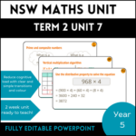 NSW Maths Stage 3 I Year A I Year 5 I Term 3 I Unit 12 - Teacher ...