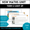 NSW Maths Stage 3 I Year B I Year 6 I Term 3 I Unit 34 - Teacher ...