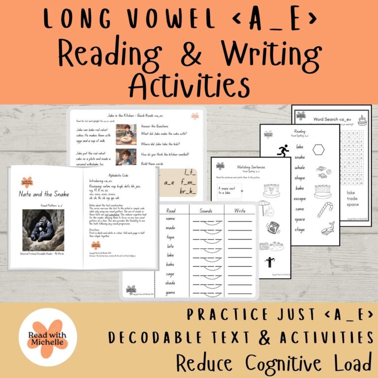 Decodable 'o_e' Reading, Spelling & Writing Activities Long Vowel O ...