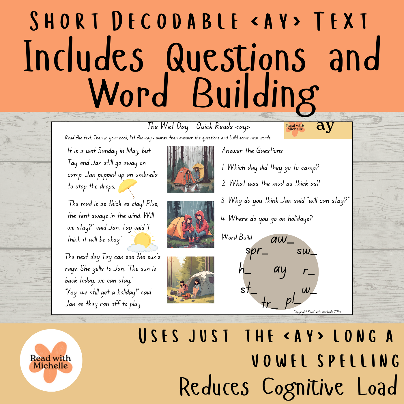 Decodable Text & Passage with Activities 'i_e' Long I Extended/Complex ...