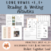 Decodable Text & Passage with Activities 'i_e' Long I Extended/Complex ...