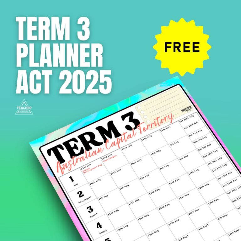 Free School Term Planner - Teacher Professional Development