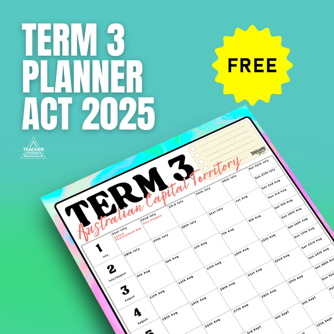Free School Term Planner - Teacher Professional Development