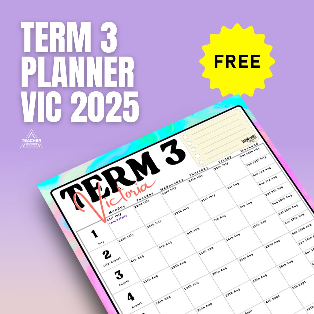 Free School Term Planner - Teacher Professional Development