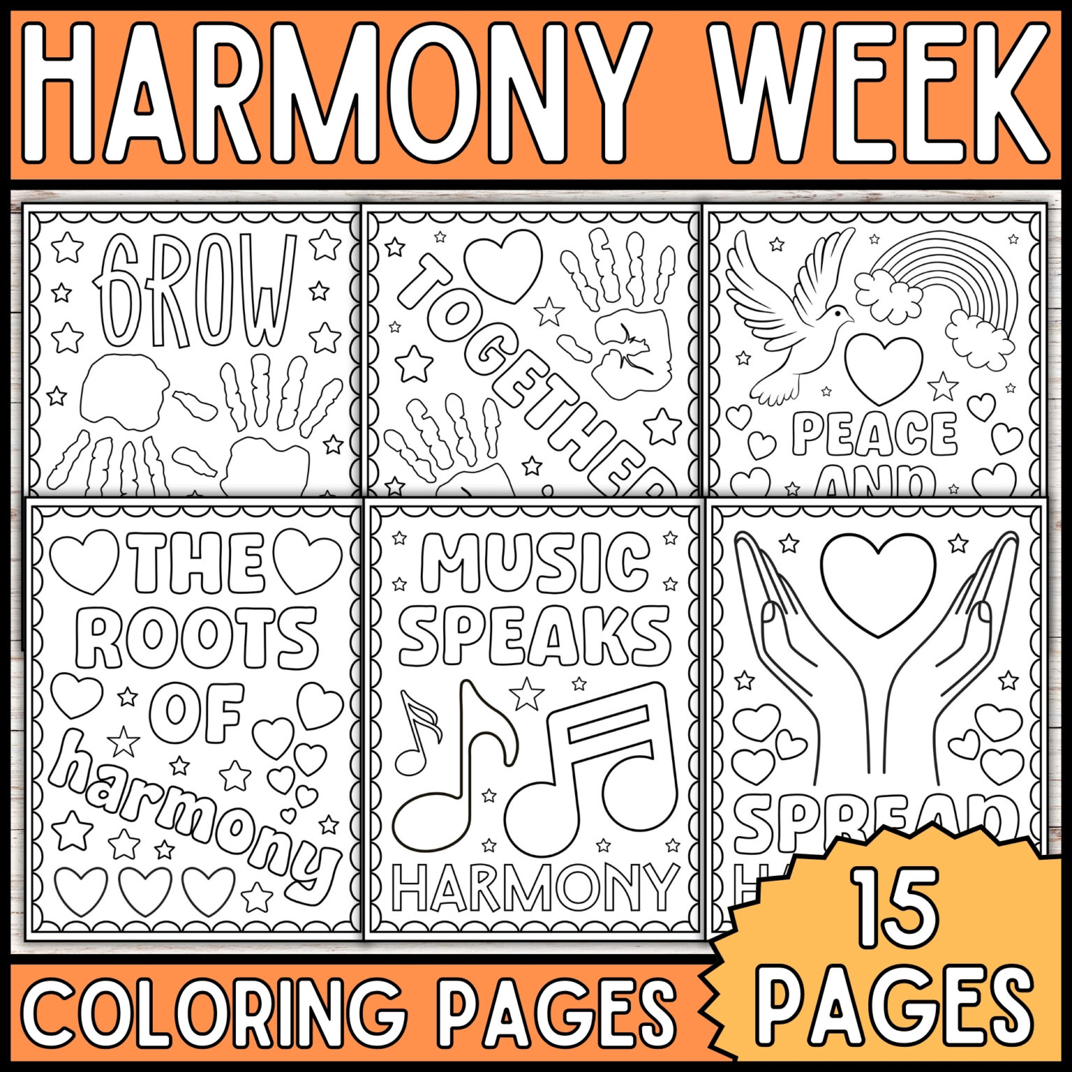 Harmony Day Coloring Pages for Kids | Harmony Week Coloring Sheets ...