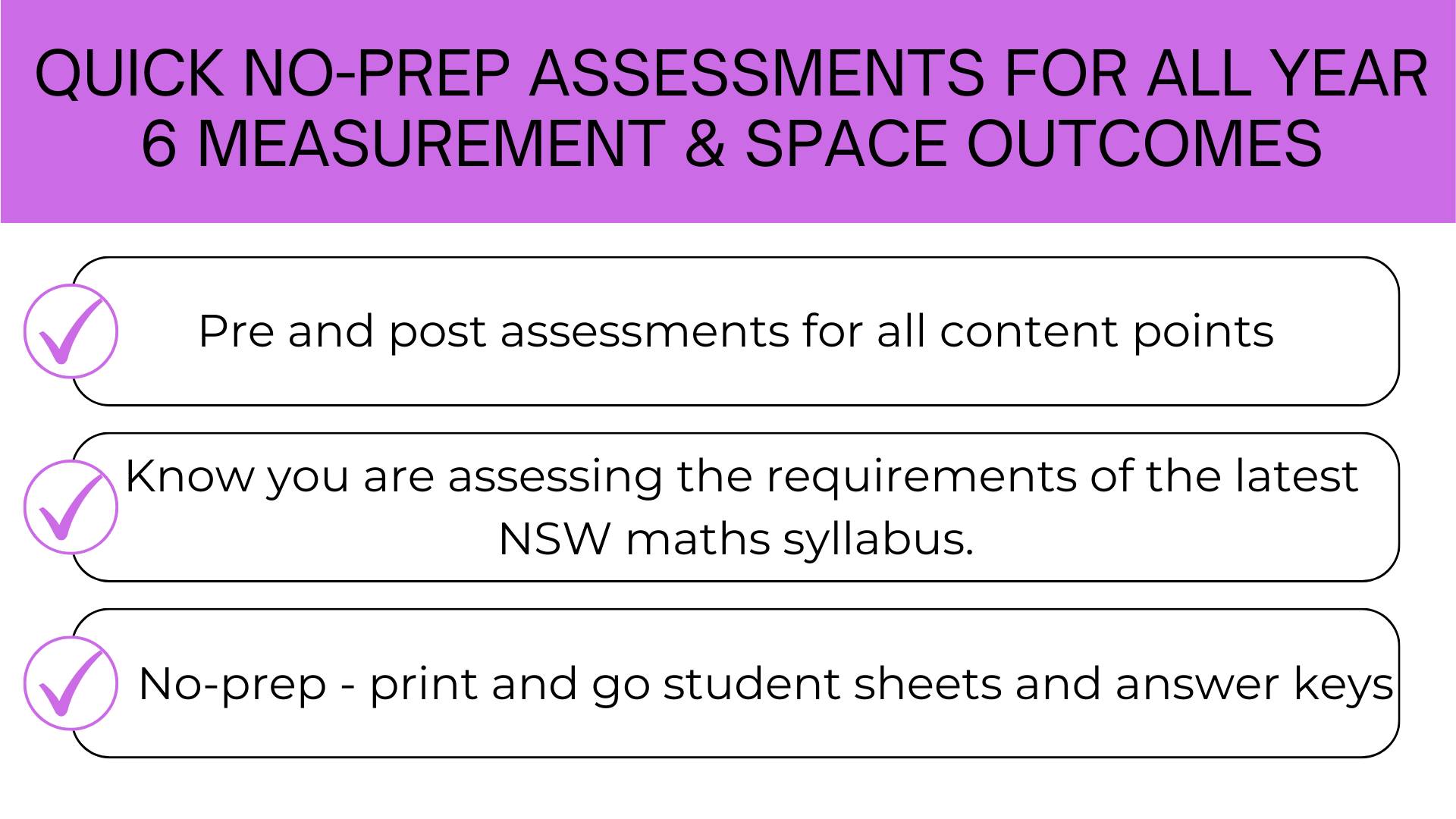 Year 6 measurement and space pre and post assessment maths pack NSW ...