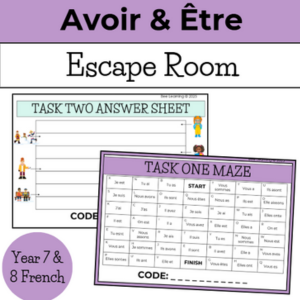 French Escape Room: Être & Avoir – The Lost Passport Mystery - Teacher ...