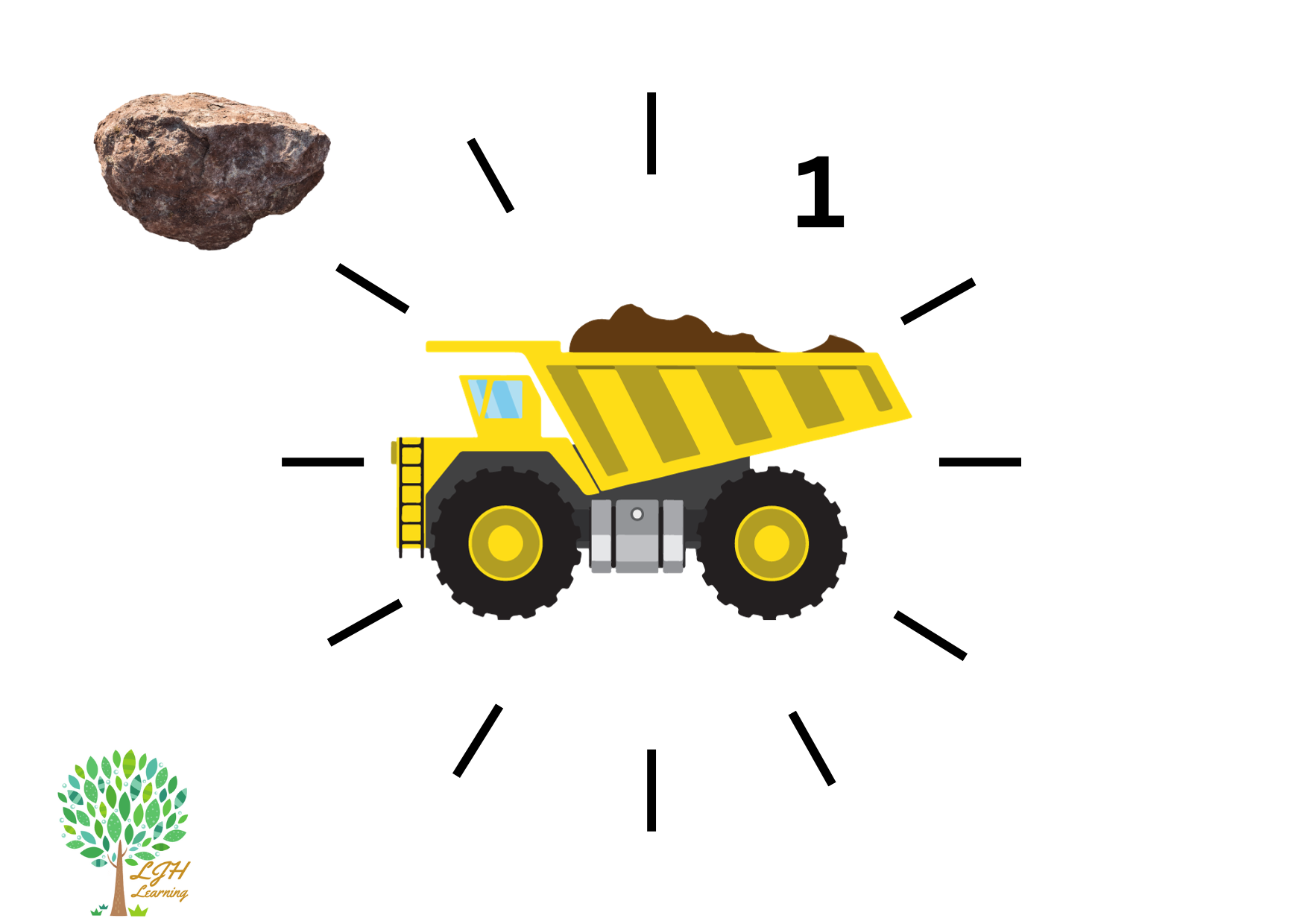 Counting with dump trucks, number matching activity - Teacher ...