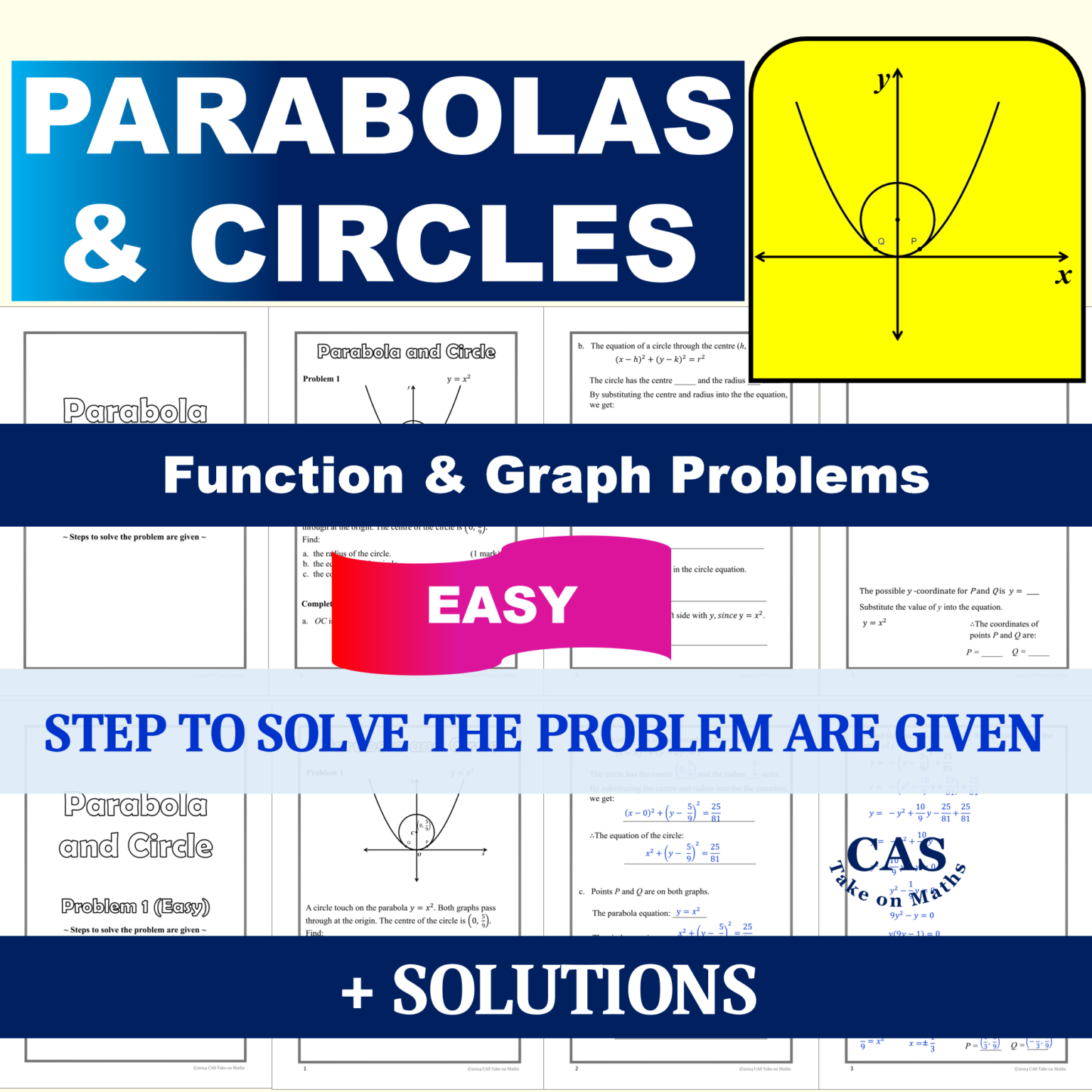 Parabolas & Circles-Functions & Graphs Review- Maths Test Prep ...