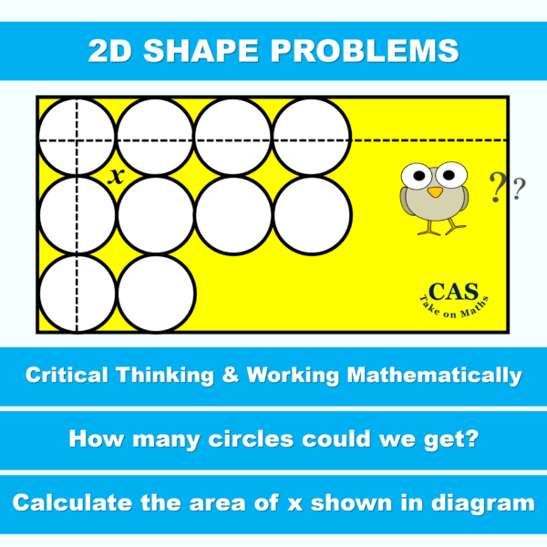 Area of 2D Shapes-Critical Thinking Activity-Math Challenge 4 - Teacher ...