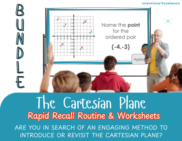Cartesian Plane Coordinate System Plotting Points Warm Up Worksheets ...