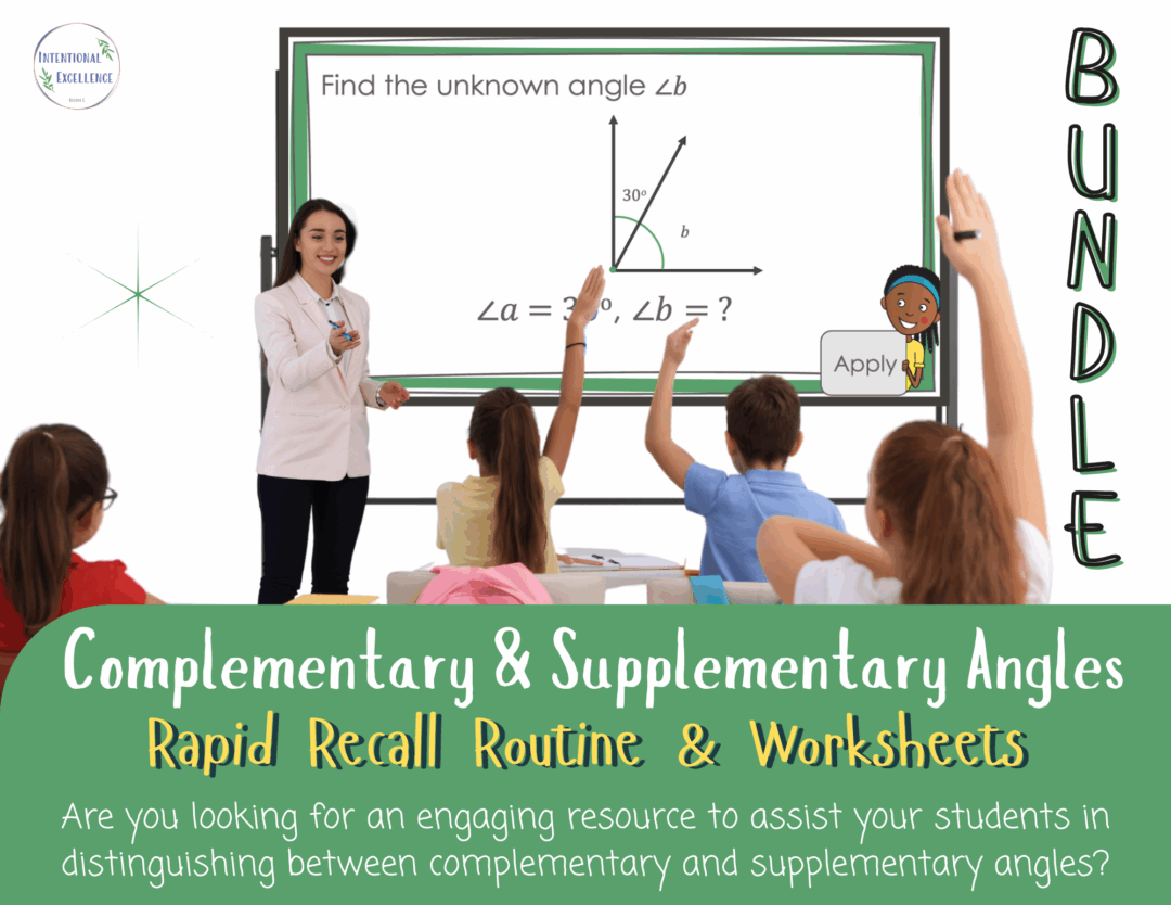 Complementary and Supplementary Angles Year 4 - 6 Math Review Warm up ...