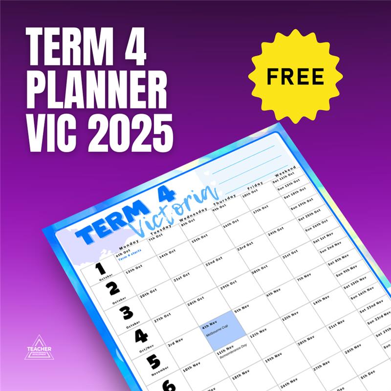 Free School Term Planner - Teacher Professional Development