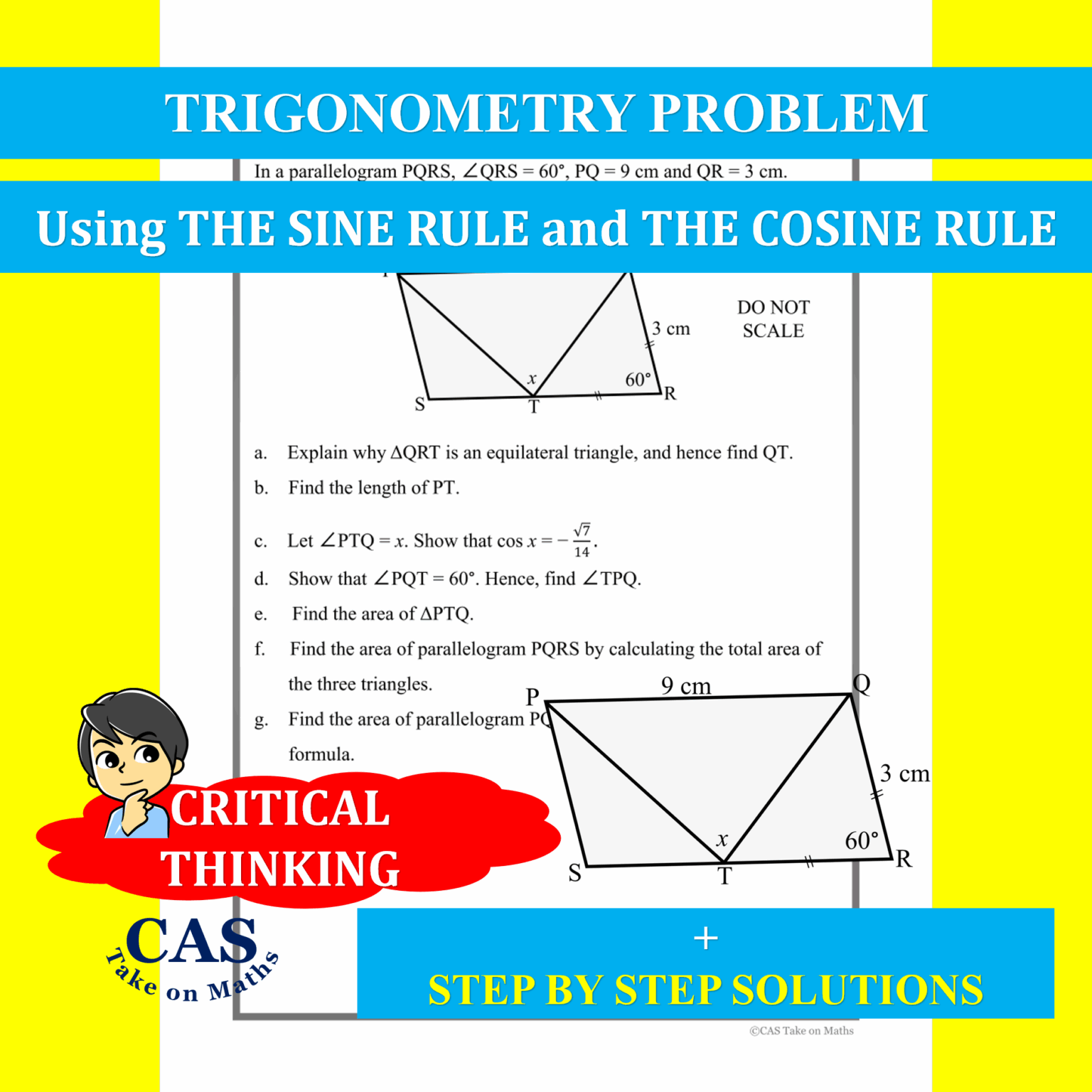 Grades 10 to 12 Trigonometry Problem- The Sine Rule-The Cosine Rule ...