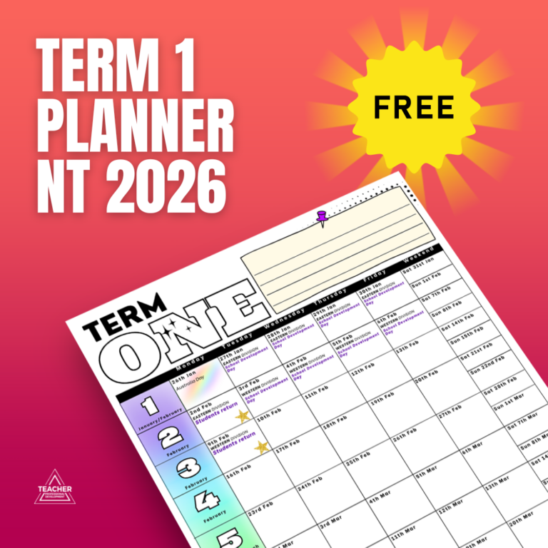 Free School Term Planner - Teacher Professional Development