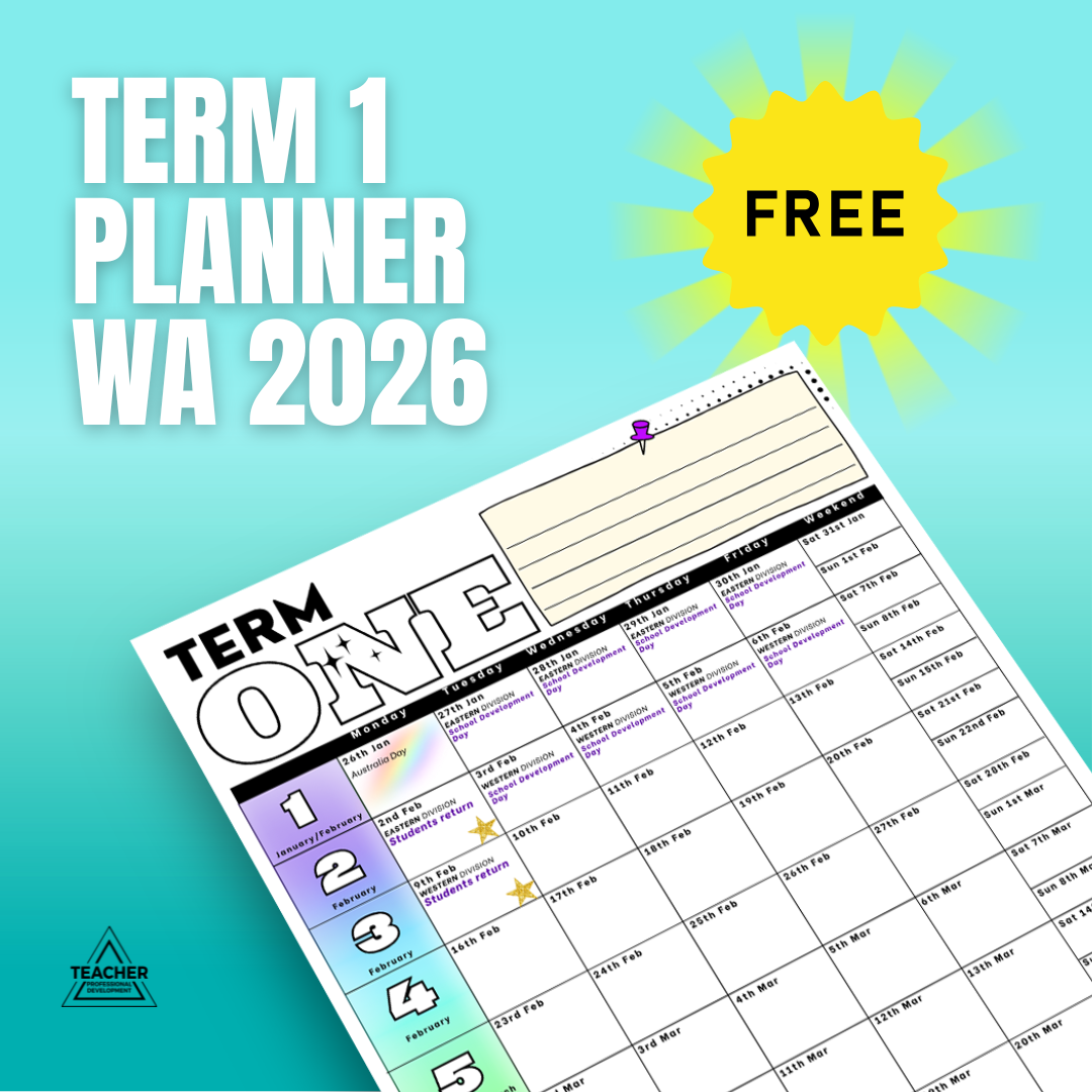 Free School Term Planner - Teacher Professional Development