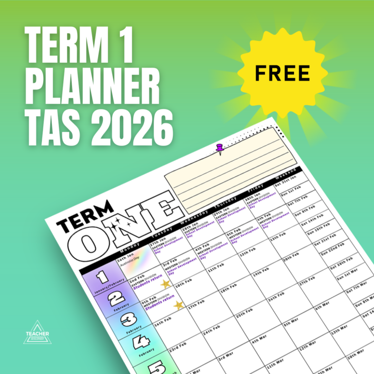 Free School Term Planner - Teacher Professional Development